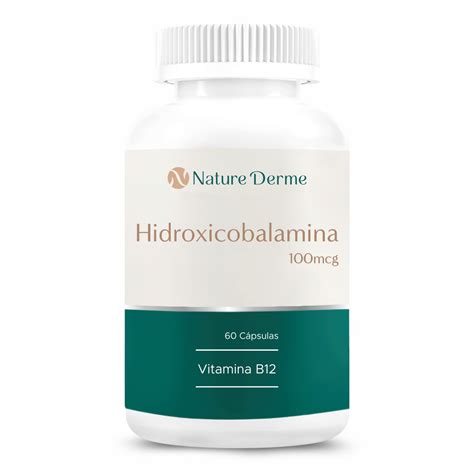 Hidroxicobalamina 1000 Mcg Vitamina B12 Nature Derme