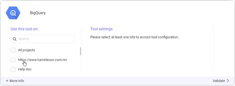 Kameleoon — User Manual Configurationsetup Of Bigquery Kameleoon
