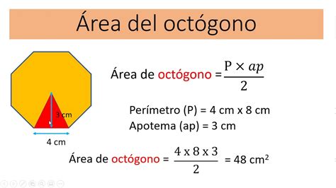 ejemplo de como calcular el área de un octágono calcular el area My