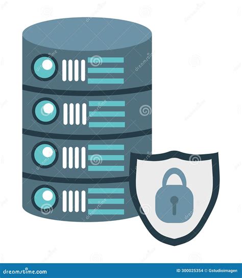 Database Security Illustration Stock Illustration Illustration Of Fields Backup 300025354