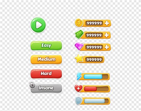 게임 응용 프로그램 버튼 게임 아이콘 게임 Ui 디자인 온라인 게임 게임 기타 Png Pngegg