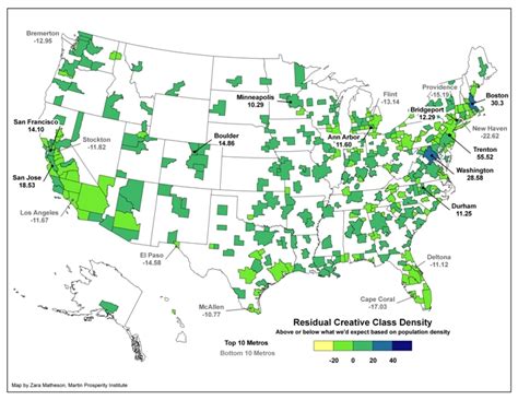 Creative Class Density The Atlantic