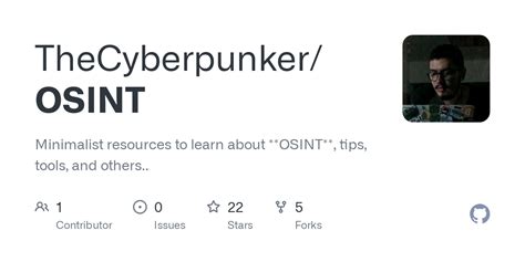 Github Thecyberpunker Osint Minimalist Resources To Learn About Osint Tips Tools And
