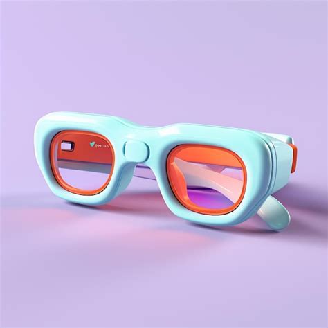Premium Ai Image Cartoon Designer Sunglasses 3d