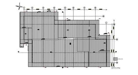 Roof Plan Detail 2d View Cad Construction Block Layout File In Autocad