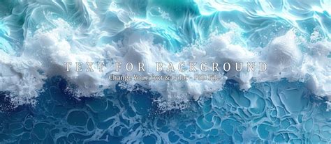 Abstract Ocean Waves Premium Ai Generated Psd