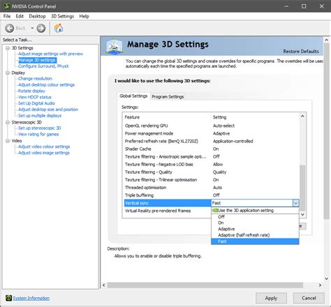 Nvidia Control Panel Adaptive Vsync Lalafbroker