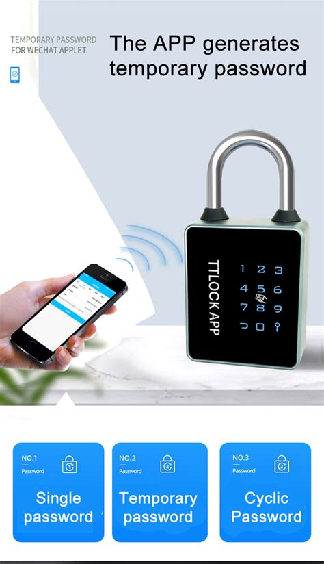 Waterproof Mm RFID Smart Padlock With Keypad App Control