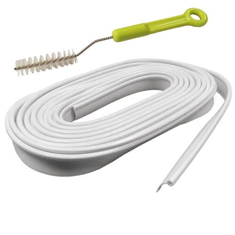 White Caravan Awning Rail Protector Strip X 12 Metres Brush Motorhome