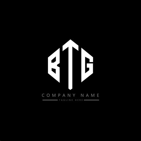 Btg Letter Logo Design With Polygon Shape Btg Polygon And Cube Shape