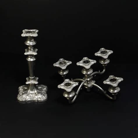 Set Of Old English Candle Holders Kode Uk