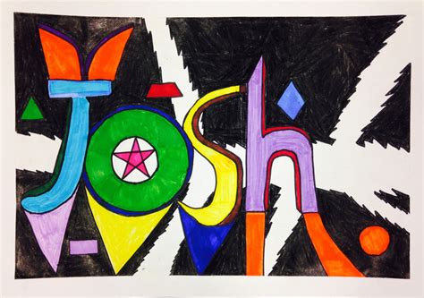Sylvandale Middle School Art Class Graffiti Name Tag