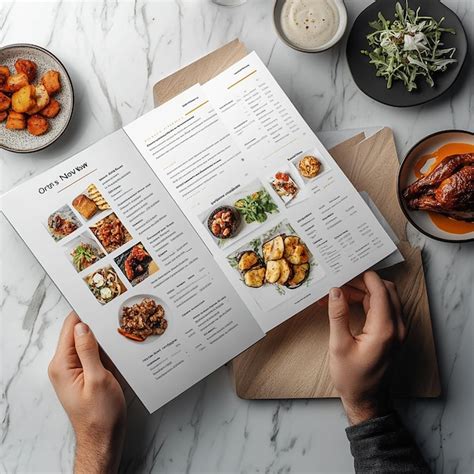 Restaurant Menu Template Premium Ai Generated Image