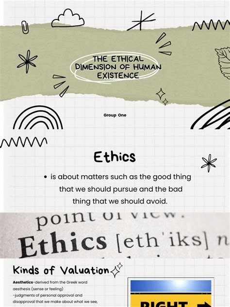 Group 1 The Ethical Dimension Of Human Existence Pdf