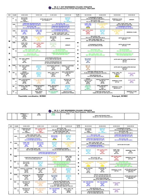 3rd Sem 2024 25 Class Routine Pdf Computing Computer Science