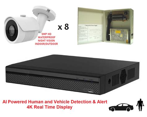 Ai Powered Hd 8ch Xvr Camera System With 8 X 5mp Xvi Hd Day And Night