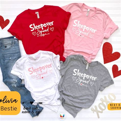 Slumber Party Squad Shirt Etsy