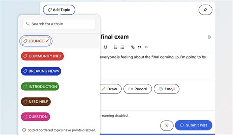 Creating Using Disabling And Deleting Topics Yellowdig