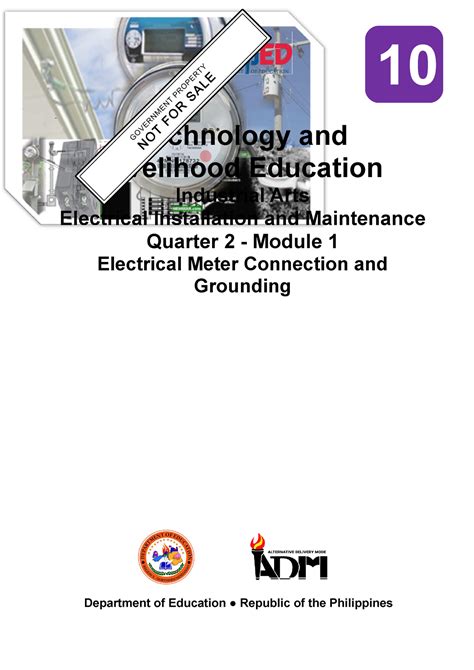 Tle10 Ia Eim Q2 Mod1 Electricalmeterconnectionandgrounding V4 18 Pages Not Technology And