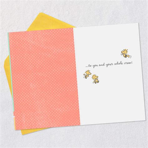 Peanuts® Snoopy Easter Bunny And Woodstock Easter Card For All