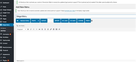 How To Create Mega Menu Organie Documentation