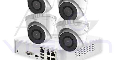IP POE ЦИФРОВА ГОТОВА СИСТЕМА ЗА ВИДЕОНАБЛЮДЕНИЕ С 4 КУПОЛНИ POE КАМЕРИ ...