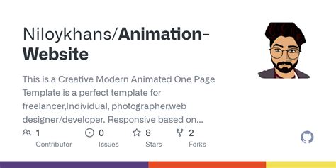 GitHub Niloykhans Animation Website This Is A Creative Modern Animated One Page Template Is A