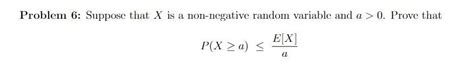 Solved Problem 6 Suppose That X Is A Non Negative Random