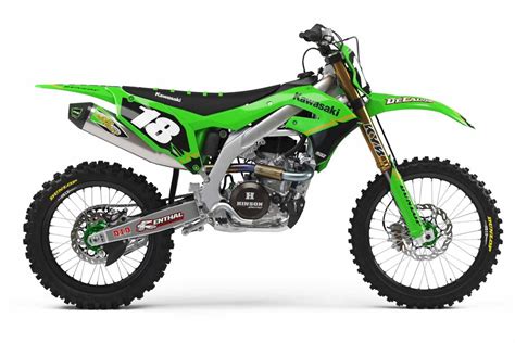 Kawasaki Kx85 Greenblack T 18 Semi Custom Complete Graphics Kit