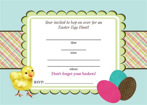 Easter Egg Hunt Invitations Free Printable Printable Word Searches