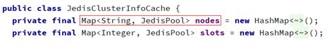 Jedisclusterinfocache Refresh The Nodes Map Issue Redis