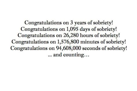 3 Years Sober Birthday Card Sobriety Card Sober Anniversary Etsy