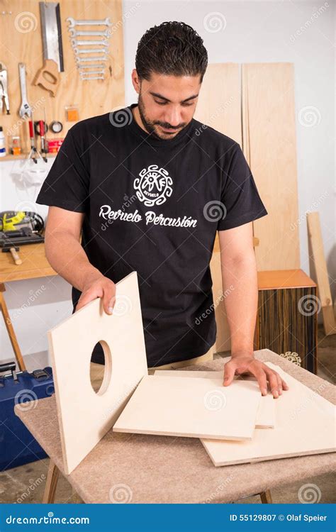 Artistan Assembling A Precussion Instrument Stock Image Image Of Peruvian Vertical 55129807