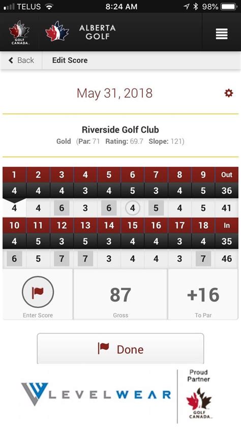 My First Bogey Free Round Rgolf