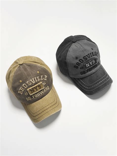 올리오 Y2k 빈티지 레터링 배색 볼캡 모자 에이블리