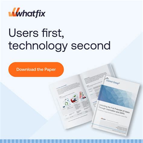 everest group s paper on userization whatfix posted on the topic