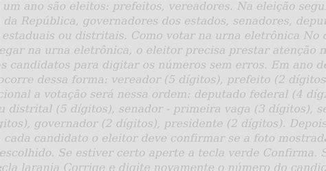 Tire Todas As Dúvidas Sobre Como Votar Nas Eleições De 2018 Toda Política