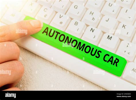 Conceptual Caption Autonomous Car Internet Concept Vehicle That Can Guide Itself Without Human
