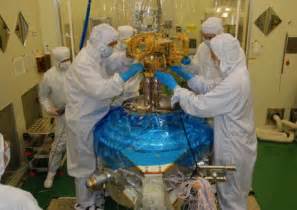 Installation Of The Flight Calorimeter Sensor Module Into The Dewar