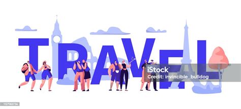 세계 여행 투어 비즈니스 인쇄 술 배너 디자인입니다 휴가 여행 국제 판매 제공 프로 모션 관광 항해 광고 개념 수평 포스터 디자인 플랫 만화 벡터 일러스트 레이 션 개념에