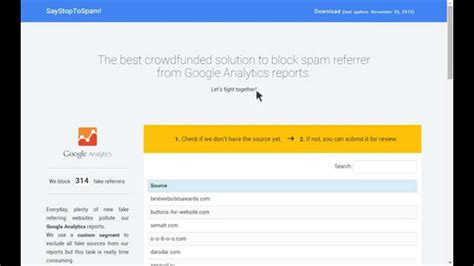 Block Spam Referrer From Analytics Saystoptospam Youtube