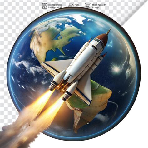 Space Shuttle Launching Into Space Representing The Pinnacle Of Human Engineering And