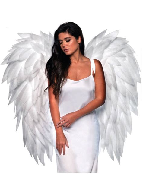Ethereal White Featherless Angel Costume Wings