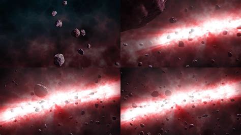 流星雨空间黑洞动画视频素材下载