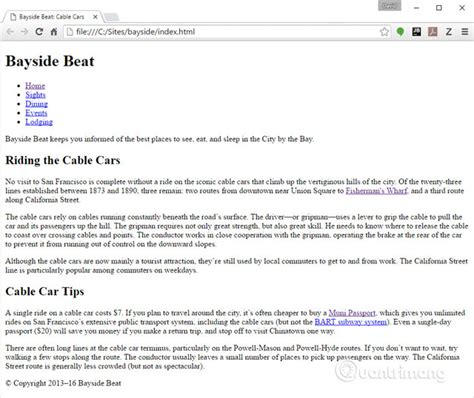 Instructions For Creating A Website Using Dreamweaver Cc Part 4