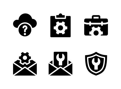Simple Set Of Help And Support Related Vector Solid Icons Contains