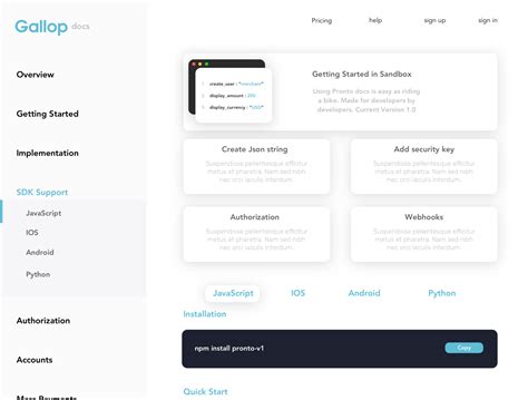 API Doc Design By Michael Lima On Dribbble
