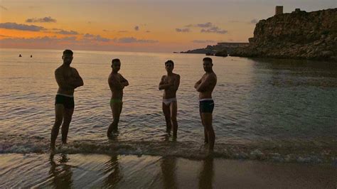 European Beaches With People