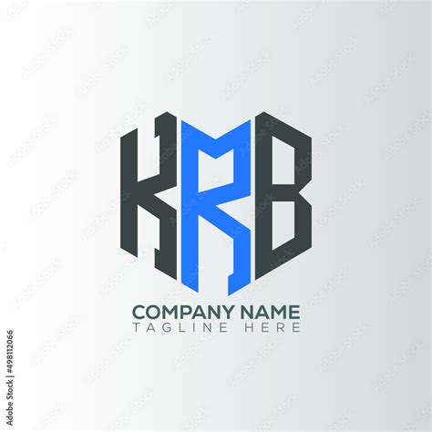Krb Letter Logo Design On White Background Krb Creative Initials Letter