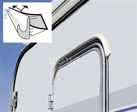 Rain Gutter Self Adhesive Length 350cm Rubber Edge Trim And Motorhome Door Seals Motorhome